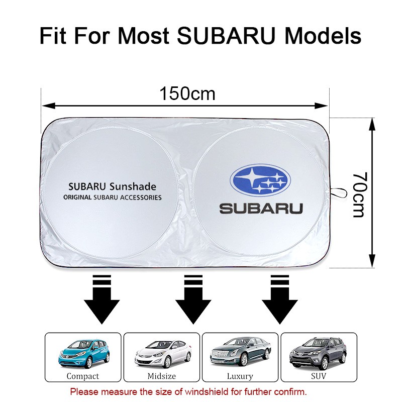 Car Sunshade Windshield Cover For Subaru xv impreza forester sti ...