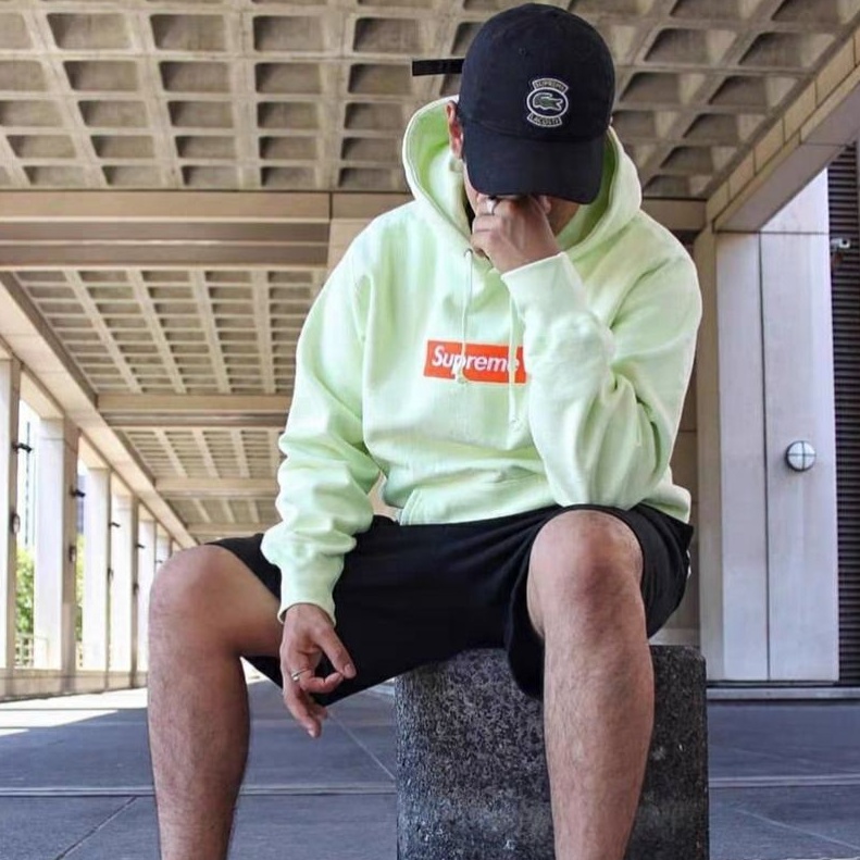 Supreme 17fw Supreme Box Logo Bogo Lime Yellow Hoodie S Small Grailed ...