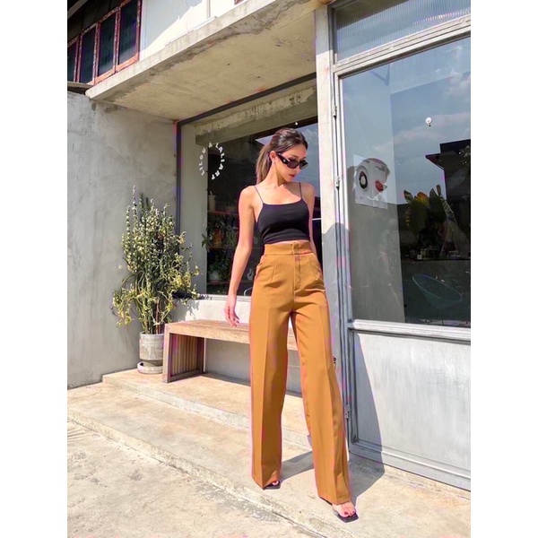 102 - Dolores high-waist pant ป้าย promthong - promthong.official ...