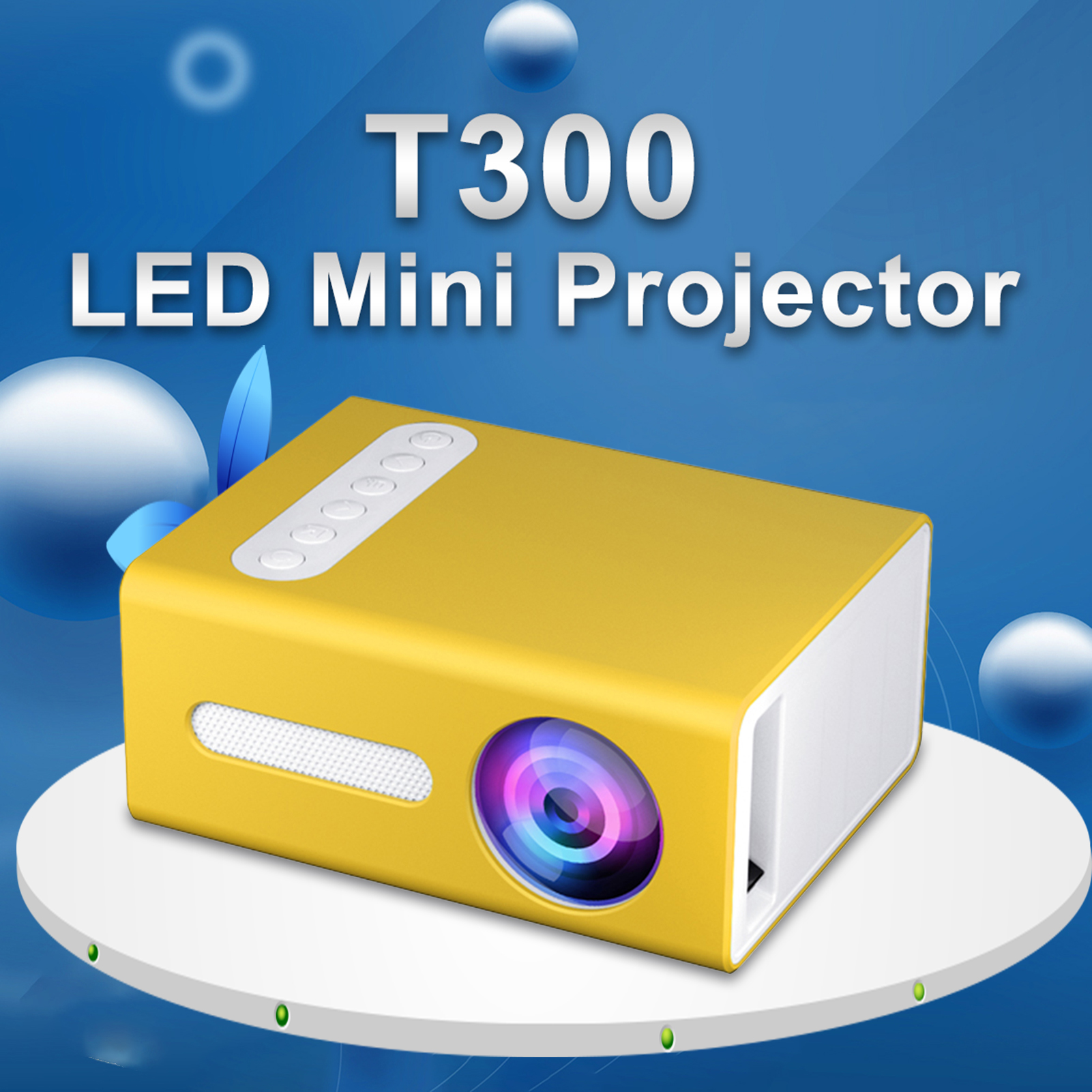 T300 Mini Projector Portable LED Home Theater Video Projector for Children - brighten.th - ThaiPick