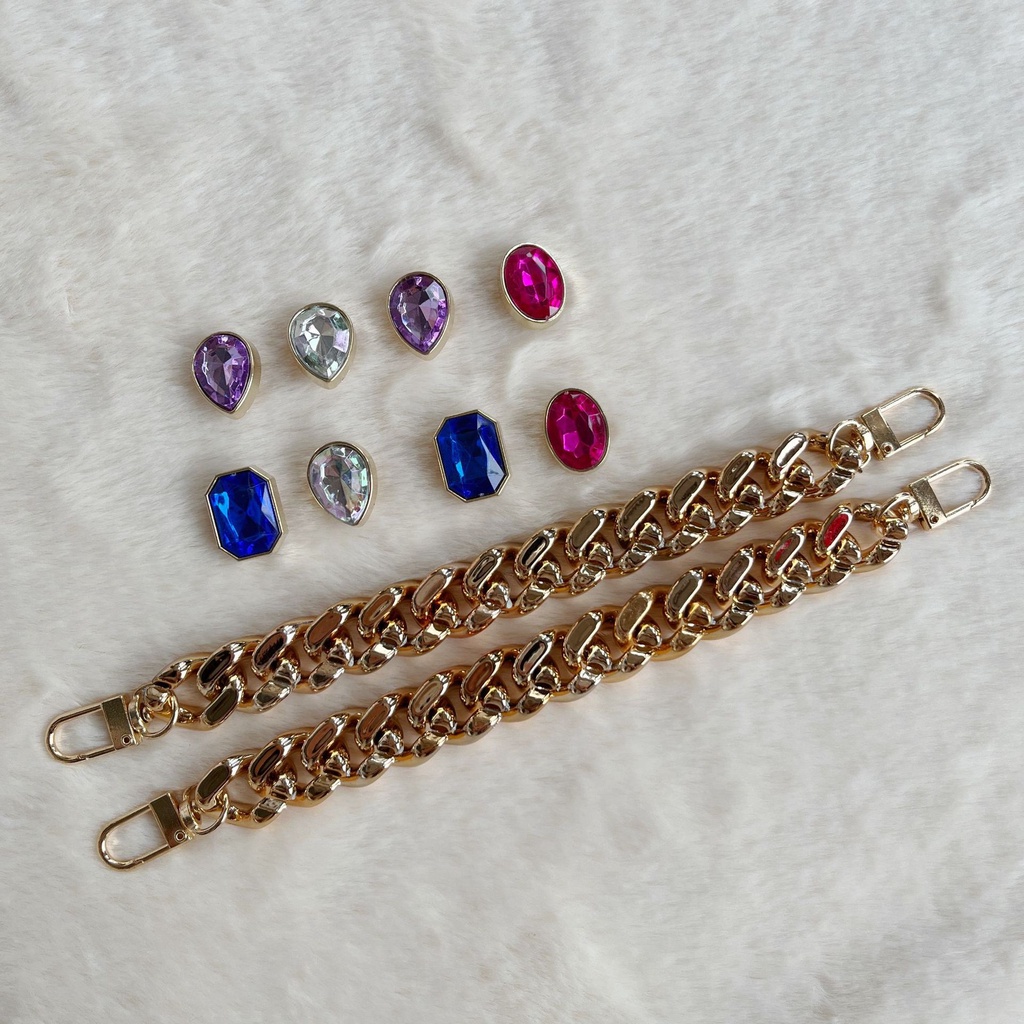 กระดุมคริสตัล Crocs Chains Jibbitz DIY สําหรับรองเท้า - bulongjier.th ...