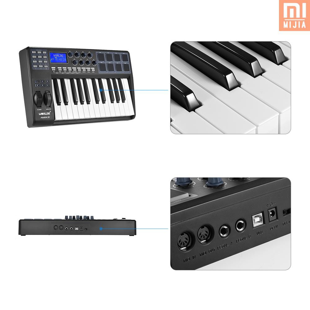 แป้นพิมพ์ worlde panda 25 - key usb midi 8 rgb หลายสีสัน - ukbb6pamlz ...
