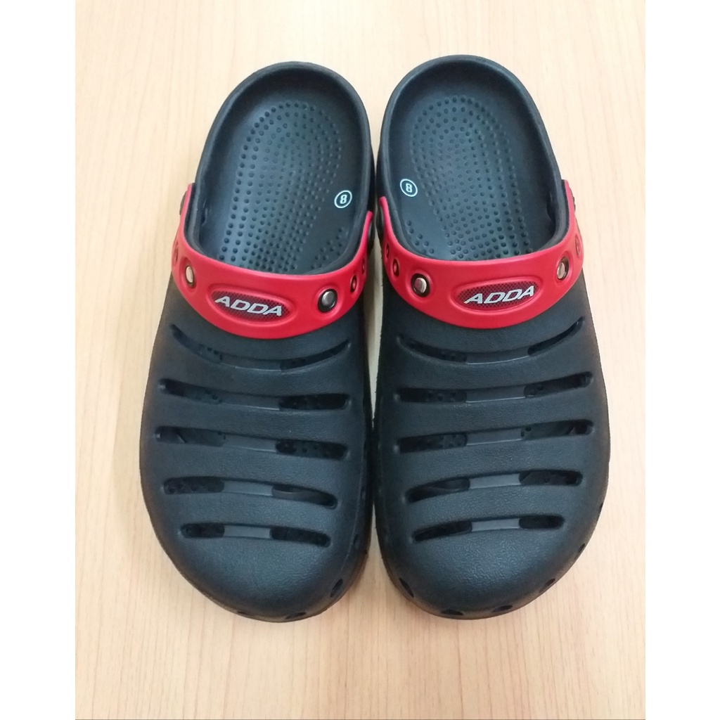 ADDA รองเท้าแตะสวมหัวโต รุ่น 5302 สีดำเทา สีดำแดง สีกรมเหลือง เบอร์ 7 ...