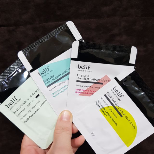 Belif mask มาส์ค หน้าขนาด 5 ml. จาก Belif believe in truth ขนาดทดลอง ...