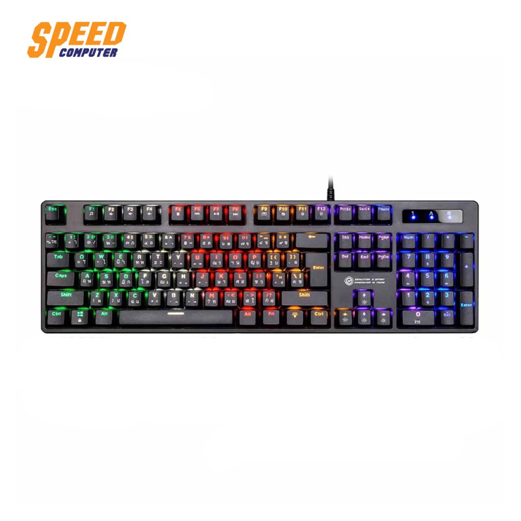 GAMING KEYBOARD (คีย์บอร์ดเกมมิ่ง) PHILIPS MECHANICAL SPK8404 (PUNK KEY ...