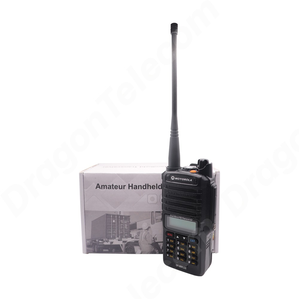 วิทยุสื่อสารเครื่องดำ Motorola GP-9R Plus (กันน้ำมาตรฐาน IP68) ความถี่วิทยุสมัครเล่น หน้าจอโชว์ ...