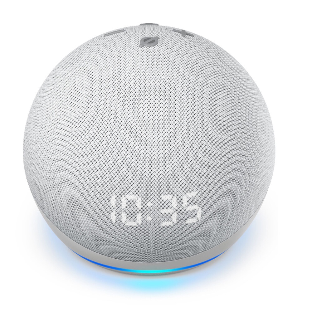 Amazon Echo Dot 4 with Clock (2020) ลำโพงอัจฉริยะ เล่นเพลงตามคำสั่งเสียง ควบคุมอุปกรณ์ไฟฟ้าใน ...