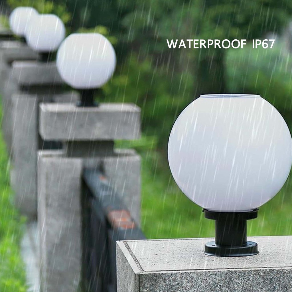 XP โคมไฟหัวเสา 50W100W โซล่าเซลล์ (กลม) ปรับได้ 3 สี ไฟสวนพลังงานแสง ...