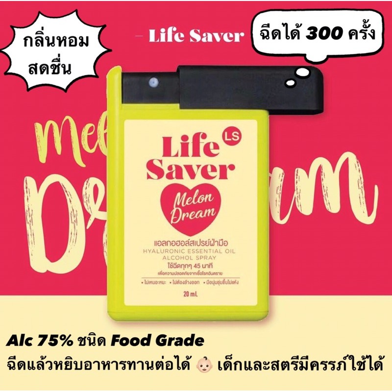 Life Saver Spray Alcohol สเปรย์แอลกอฮอล์แบบพกพา - temsir.t29 - ThaiPick