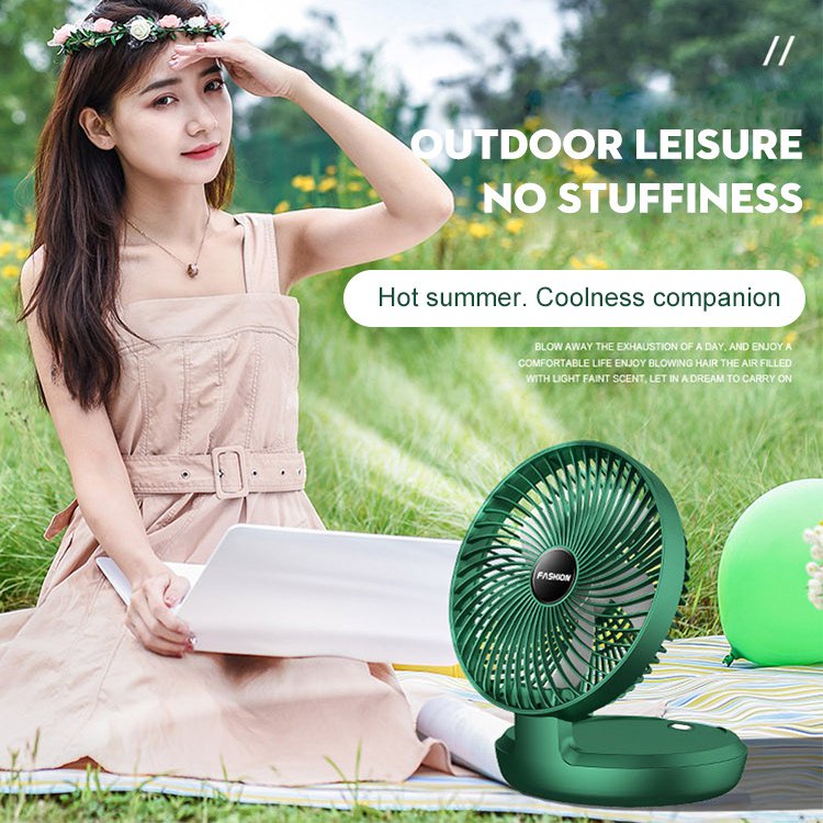 8 Inch USB Mini Foldable Fan Office Household Fan Desktop Portable Air ...
