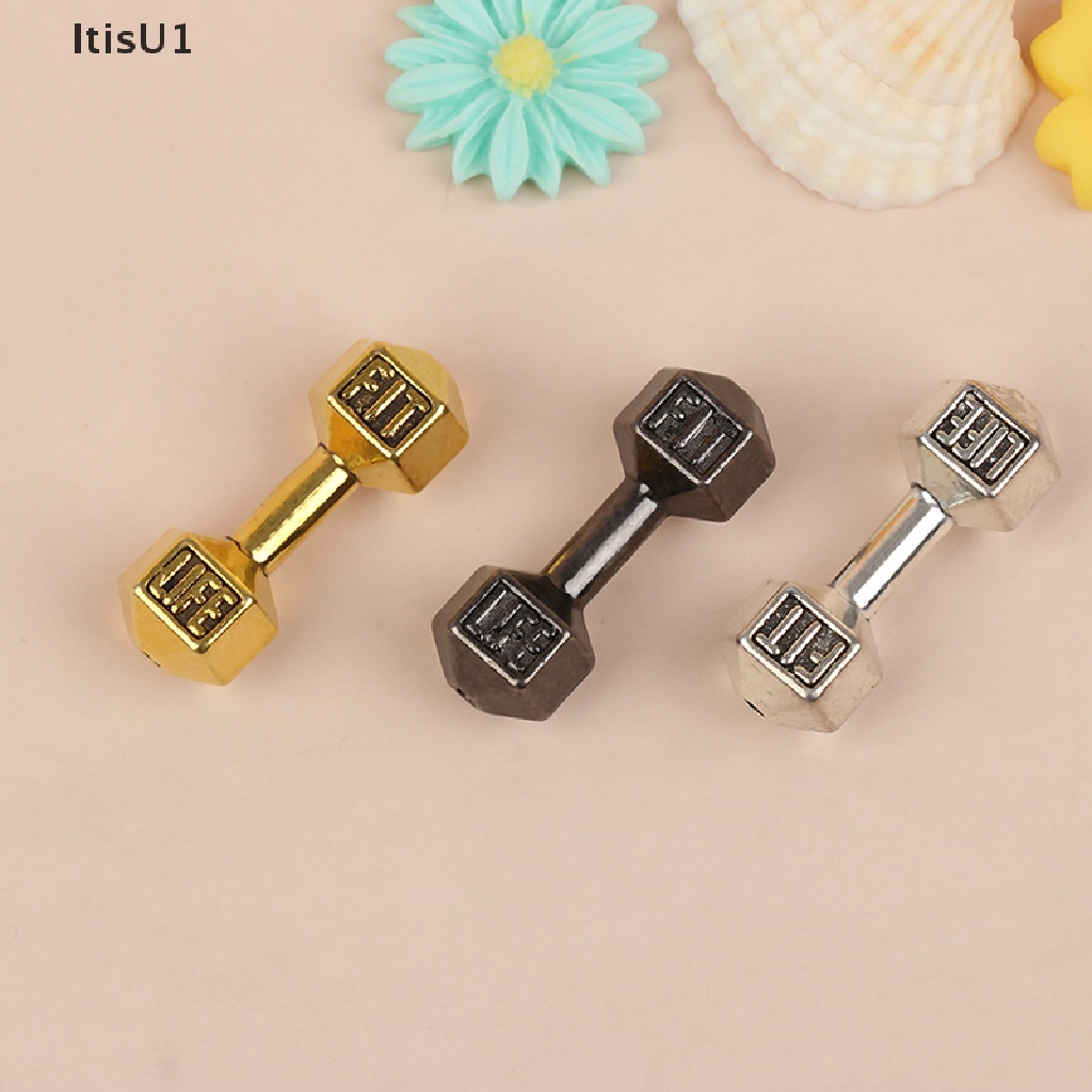 [ItisU1] 1:12 Dollhouse Miniature Dumbbell Weightlifting Accessories ...