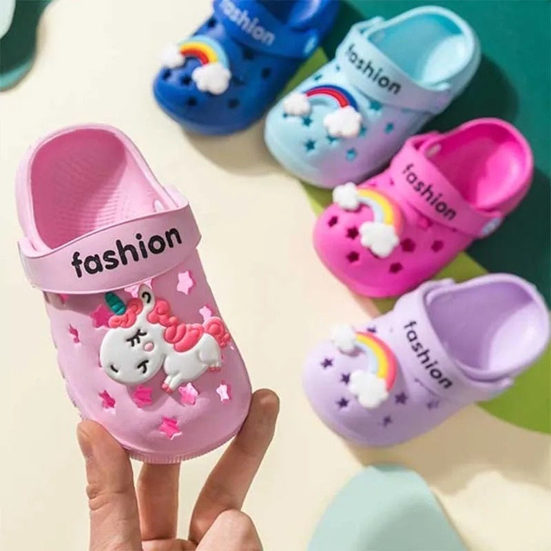 รองเท้าหลุม2022 New Children Kids Baby Boys Girls Mules Clogs Summer ...