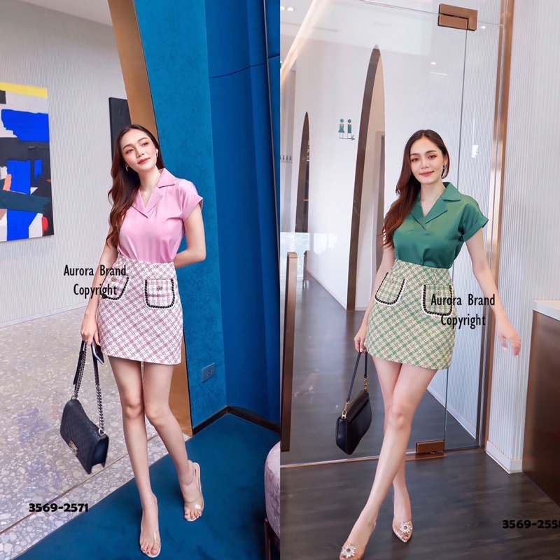 M10 S-L Set ชุดเซ็ต เซต2ชิ้น เซตกระโปรง เซตเสื้อเชิ้ต ชุดเข้าเซต ชุดเซทแฟชั่น ชุดไปเที่ยว ชุดไป ...