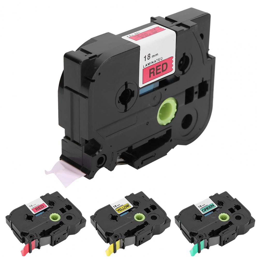 18mmX8m Label Maker PET Laminated Label Tape for Brother Label Printer ...