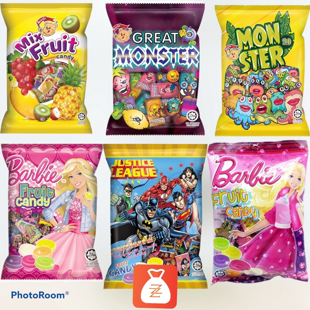 แบร์ดี้เกรทมอนเตอร์ 260 กรัม กลิ่นผลไม้ Beardy Candy ลูกอม ฮาโลวีน ขนม ...