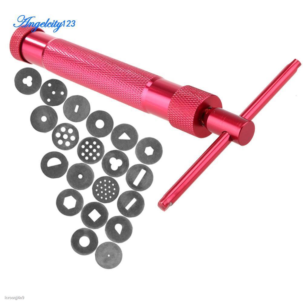 ANGღDIY Craft Pottery Clay Extruder Fondant Cake Slime Pastry Gun ...