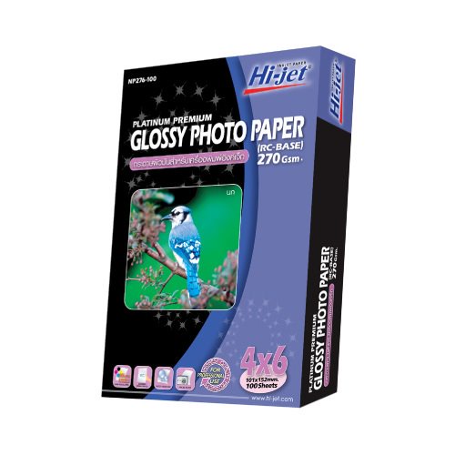 Hi-jet กระดาษโฟโต้ ผิวกึ่งมันกึ่งด้าน เคลือบด้านหลังพิเศษ Inkjet ...