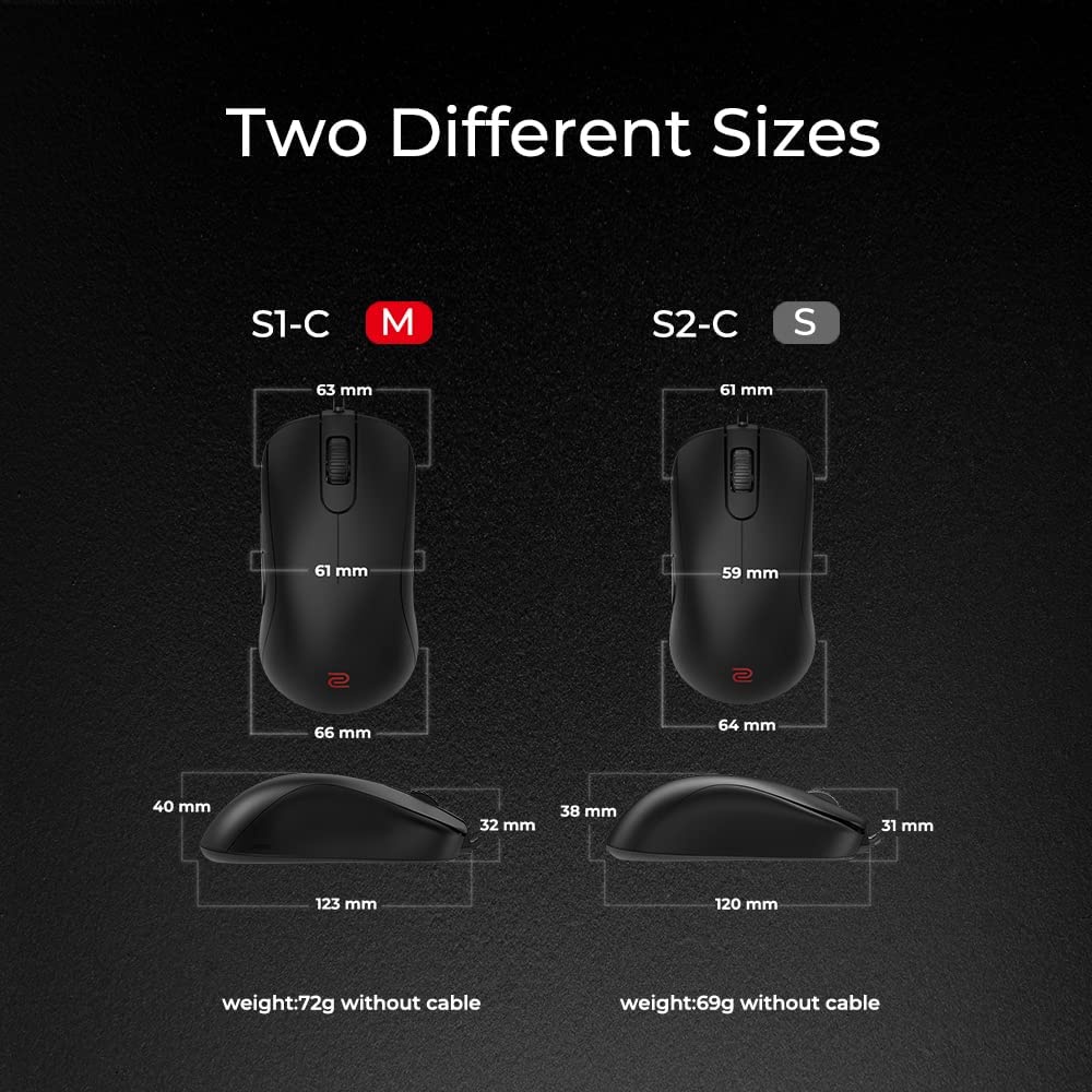 ZOWIE S1-C S2-C Symmetrical eSports Gaming Mouse BenQ เมาส์ เกมมิ่ง สำหรับเล่นเกม - mediazcom ...