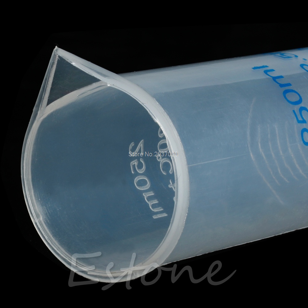 50ml Laboratory Liquid Trial Test Tube Jar Tool Plastic Measuring ...