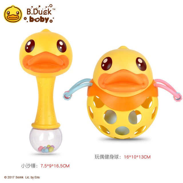 Duck Hand Grasp Ball Baby Toys Educational Soft Rattle tiu0 ...
