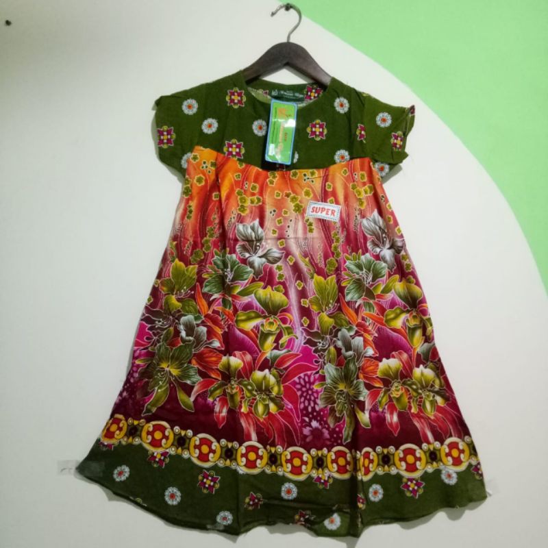 Daster Kids ร่ม KLOK LD 70 สีม่วง สําหรับเด็ก ชุดเดรส Rayon House Midi ...