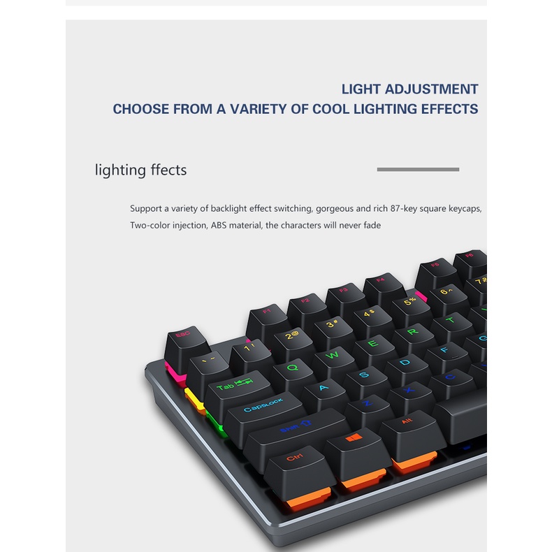 LEAVEN TKL mechanical keyboard gaming blue switch red switch hotswap ...