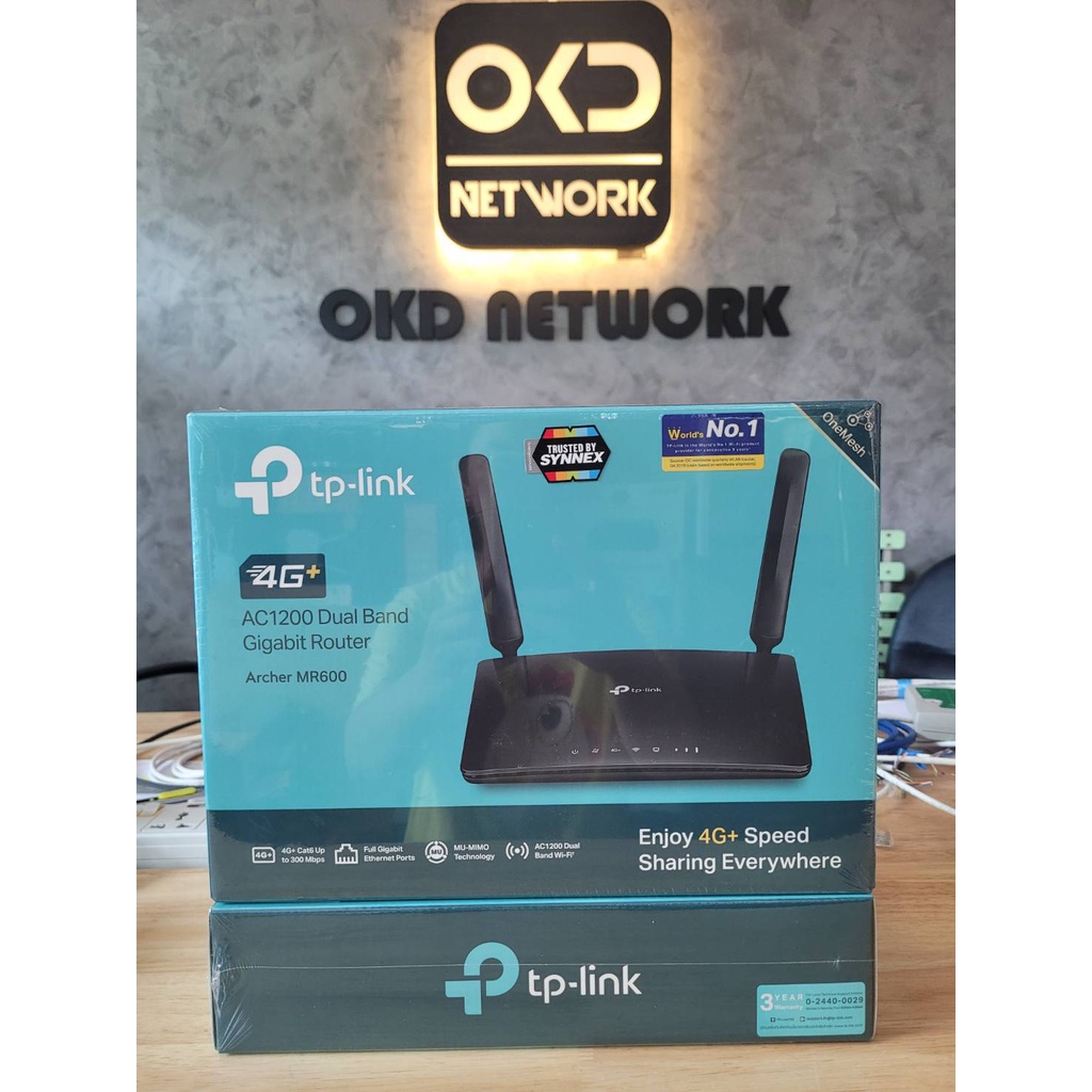TP-Link Archer MR600 ใหม่ เราเตอร์ใส่ซิม 4G Cat6 AC1200 Wireless Dual ...