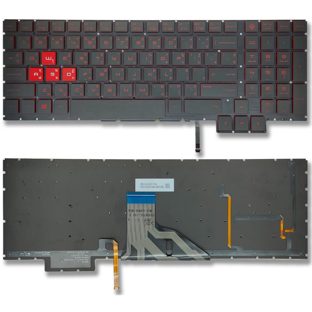 คีย์บอร์ด HP OMEN US Keyboard 15-CE 15-CE000 Series 15-ce084tx ...