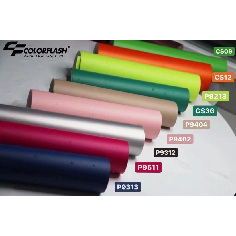 Colorflash ฟิล์มเปลี่ยนสีรถ สีส้ม Film wrap สีรถยนต์ มอเตอร์ไซค์ ฟิล์มกันรอย กัน UV ฟิล์มติดรถ ...