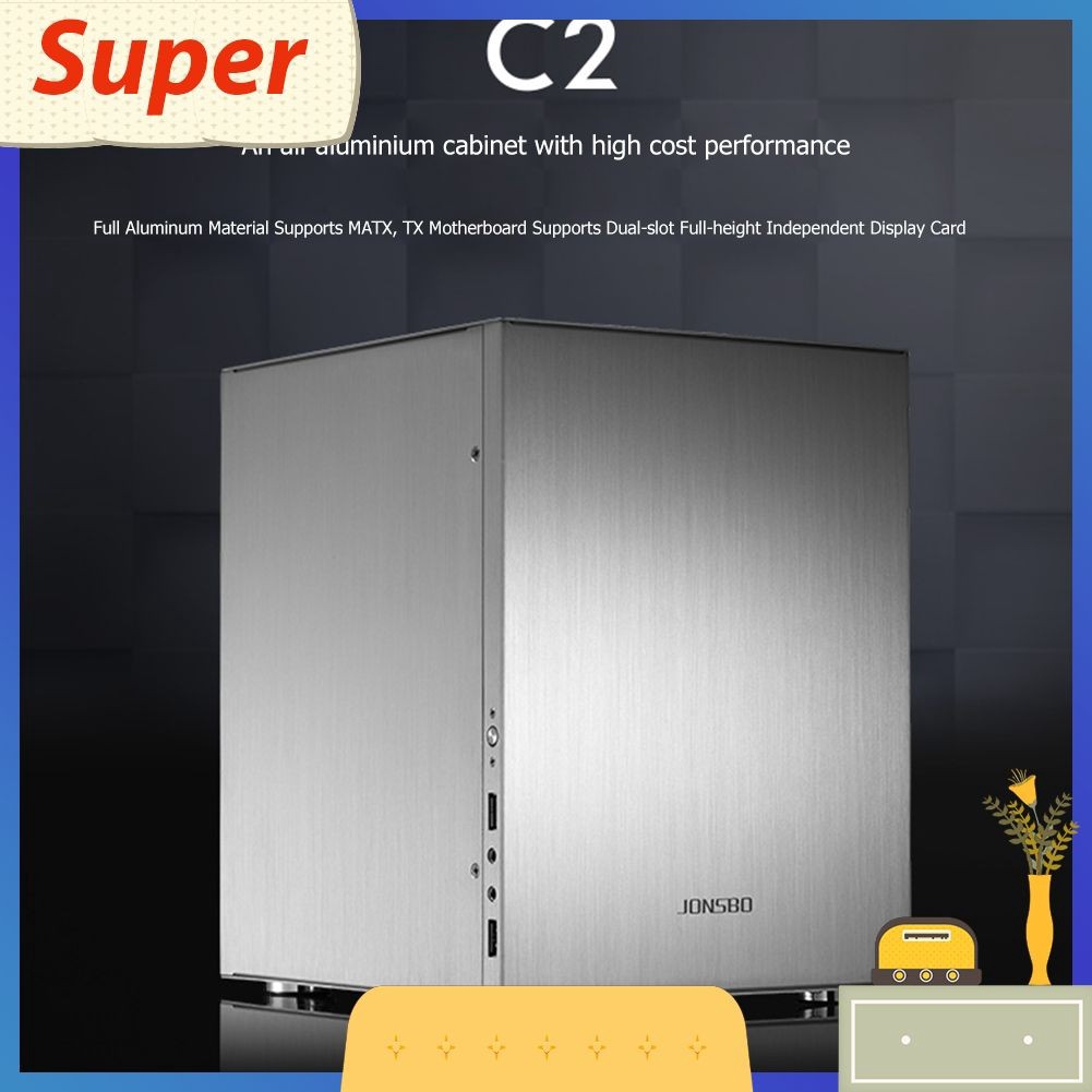 Optional Jonsbo C2 Aluminum Computer Case Desktop PC Chassis for Mini ...