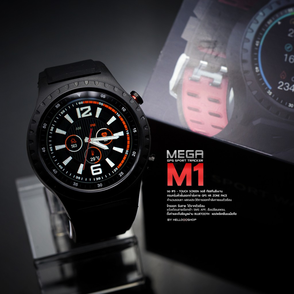 M1 GPS smart tracker หน้าจอFull Screen GPS ในตัว บอก pace zone โทรออกได้จริง - helloqq.shop ...