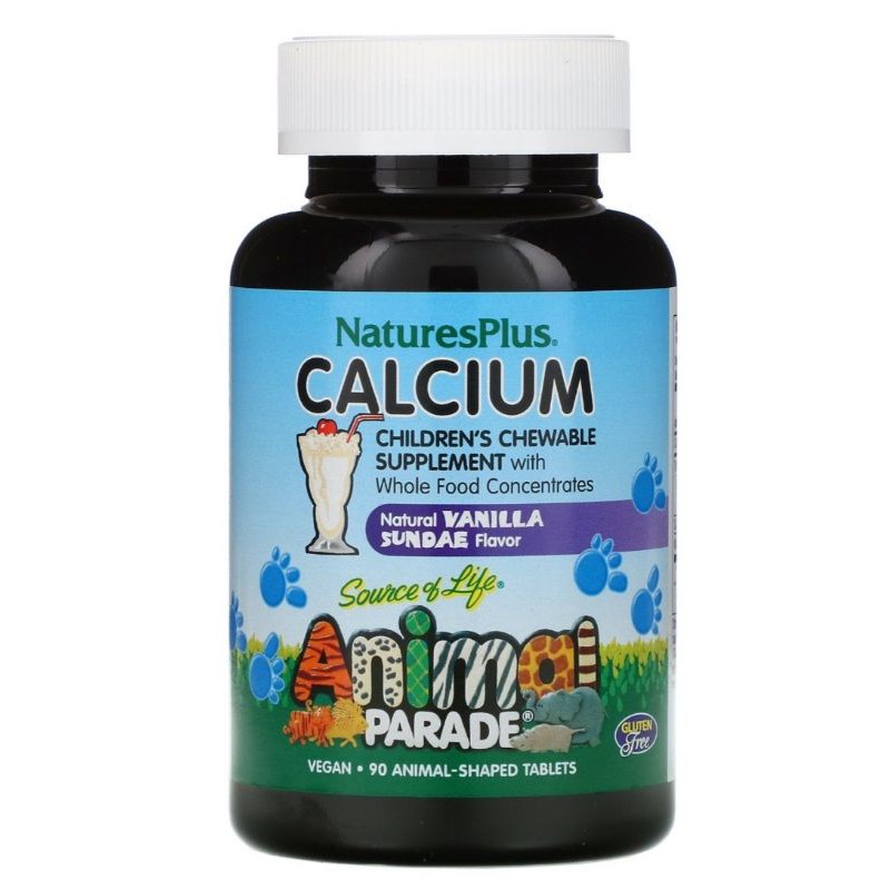 Nature's Plus Animal Parade Children's Chewable Calcium , Sugar Free ...