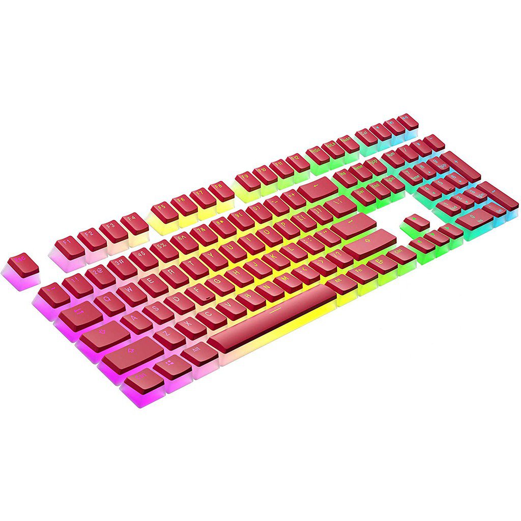 Red Pudding Keycaps，pudding keycap 108 Double Shot PBT pudding keycap ...
