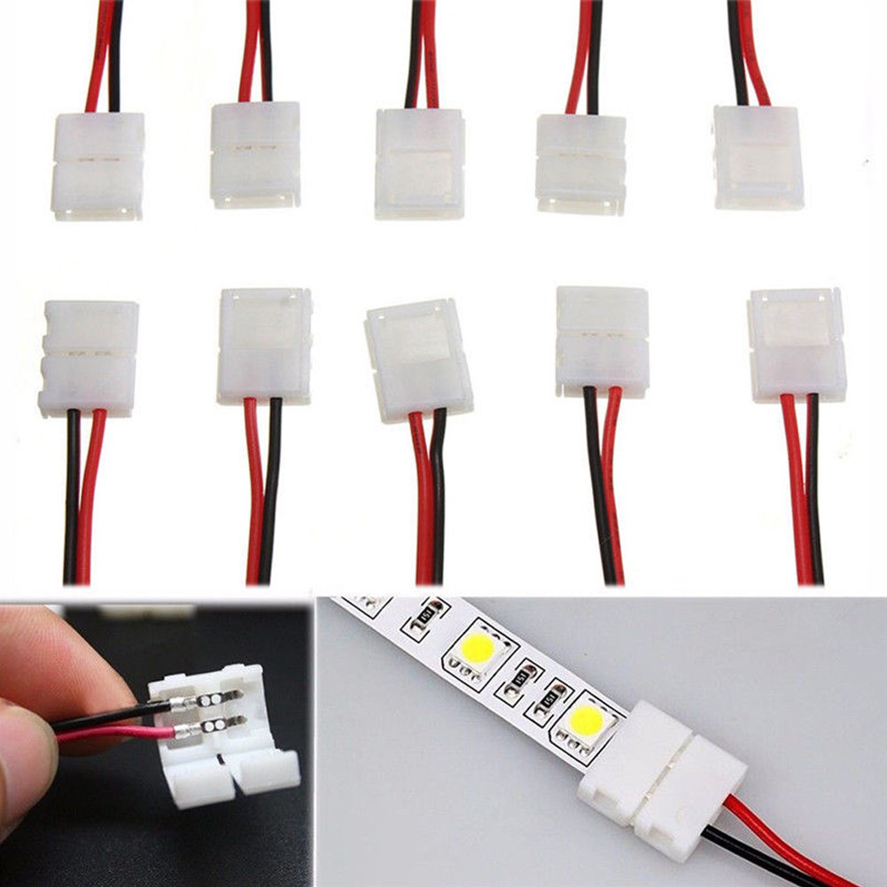 ใหม่10 X Pcb 2 Pin Led Strip 3528 / 5050 ตัวเชื่อมต่อสีเดียว - zbd.th ...