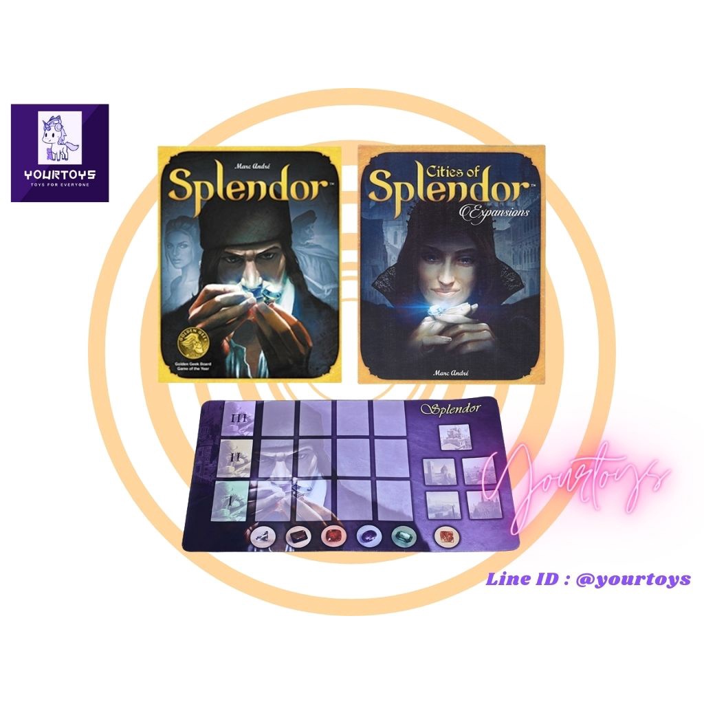 Splendor Board Game (ภาษาอังกฤษ) - บอร์ดเกม เกมค้าเพชร | Shopee Thailand