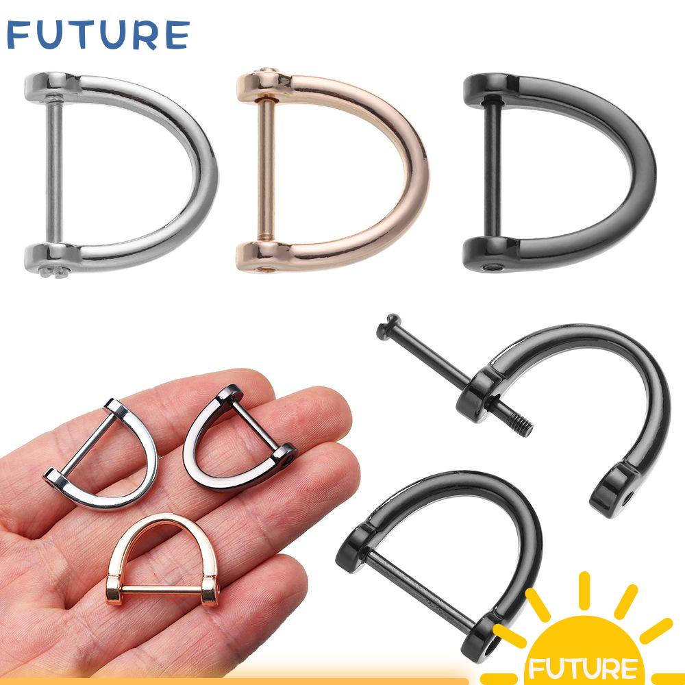 FOREVER DIY D Ring Buckle Belt Handle Bag Loop Screw Rings Buckle ...