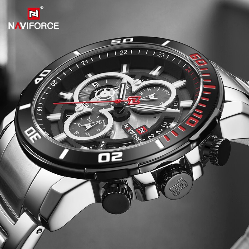NAVIFORCE New Sport Watches Mens Wild Fashion Waterproof Military ...