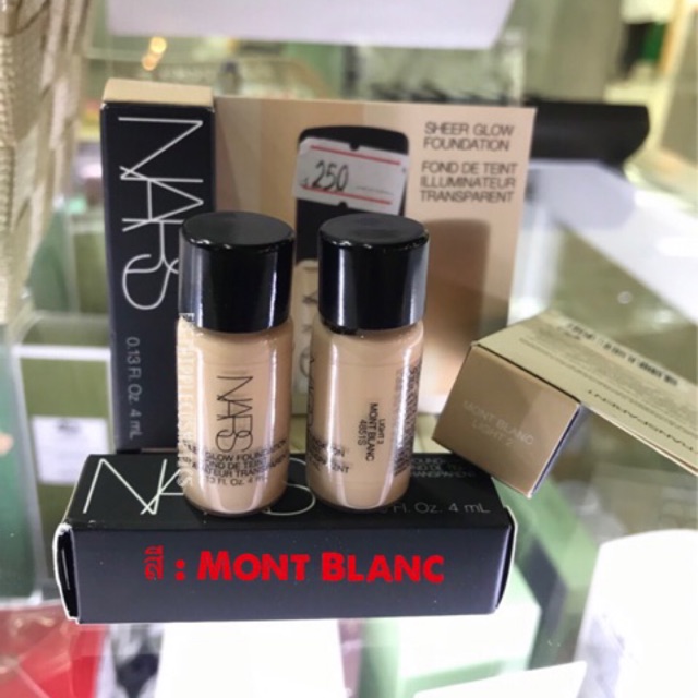 Nars Sheer Glow Foundation 4 Ml Mont Blanc Shopee Thailand