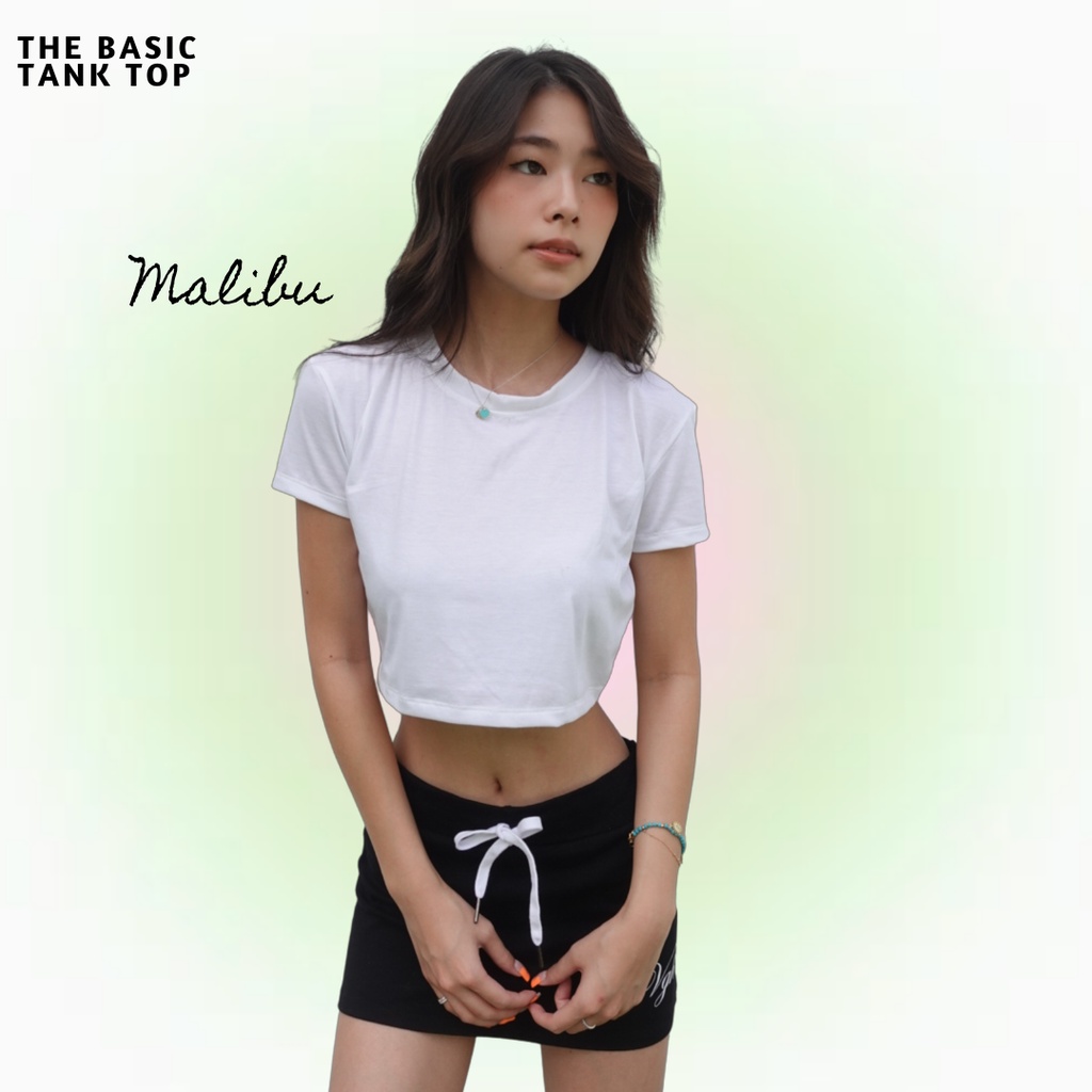 Package from Pluto "Malibu" basic crop top | Shopee Thailand