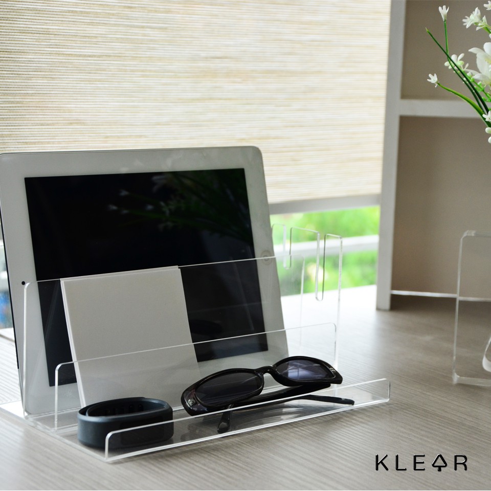 KlearObject Organizer partition ถาดออแกไนเซอร์ IT ถาดอะคริลิคใสใส่ของ ชั้นวางอุปกรณ์ ถาด ...
