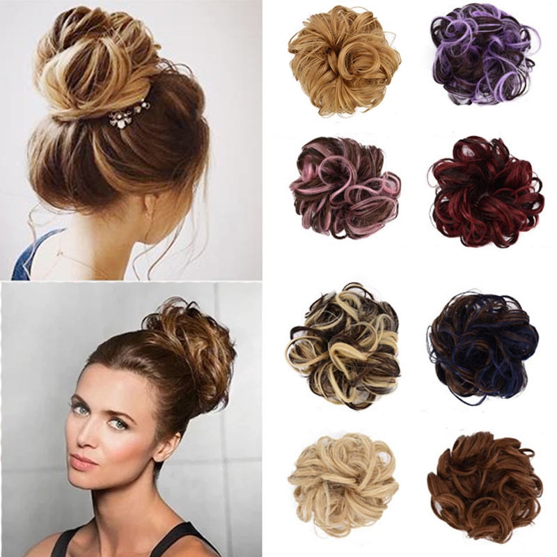 1PC Womens Fashion Rubber Band Hair Accessories Hair Scrunchie Hair ...
