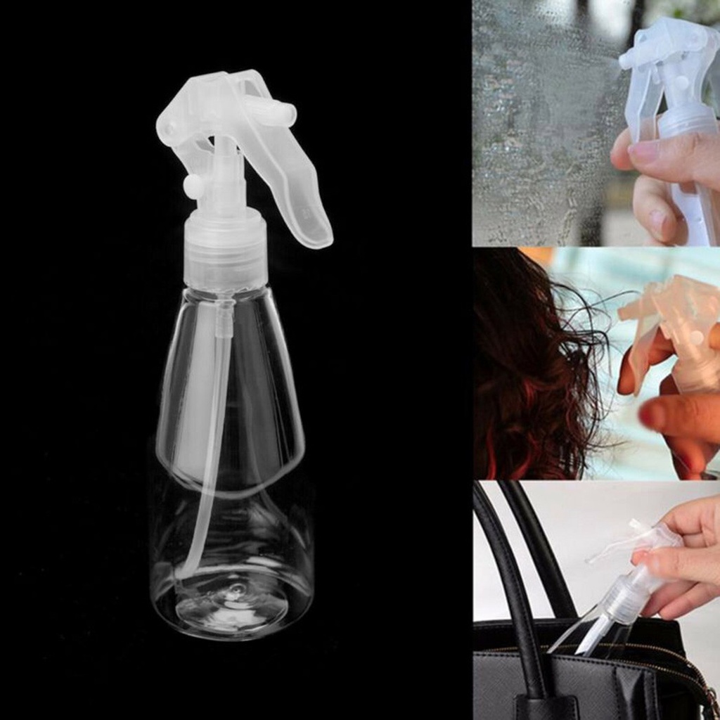 RAINBBWW~3pcs 200ml Plastic Clear Spray Bottle Cleaning Water Garden ...