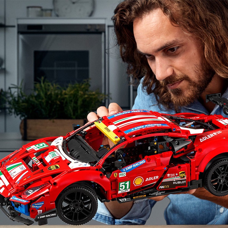 Toptoysตัวต่อเลโก ตัวต่อ LEGOFERRARI 488 GTE MOC-LEGO บล็อคตัวต่อเลโก้ ...