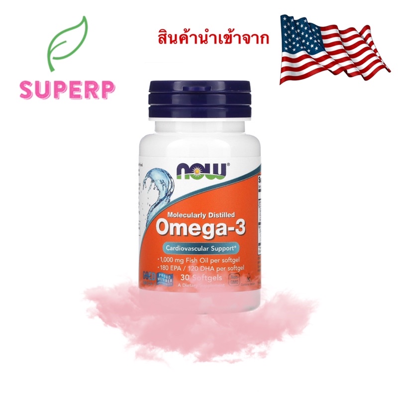 พร้อมส่ง Now Foods Omega-3 180 EPA120 DHA 30 Softgels - arthittaya.tant ...