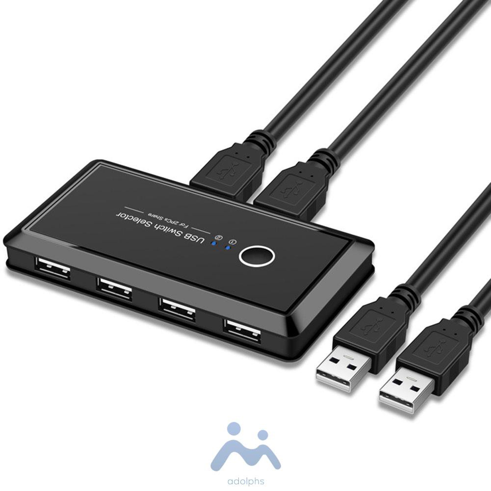 Adolphs 2X4 Usb 2 . 0 สวิทช์ 2 ชิ้น Sharing 4 Usb อุปกรณ์เสริมสําหรับ ...