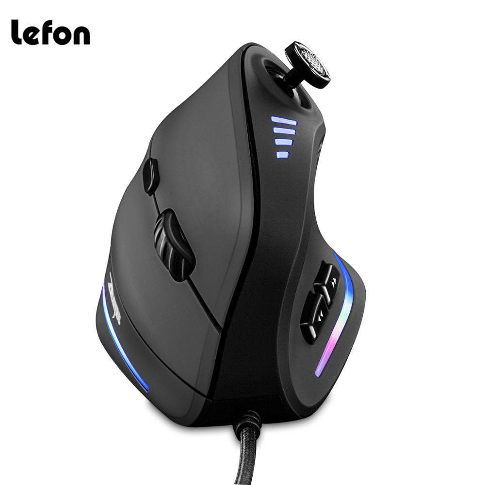 ZELOTES Vertical Gaming Mouse Wired RGB Ergonomic USB Wired Mouse ...