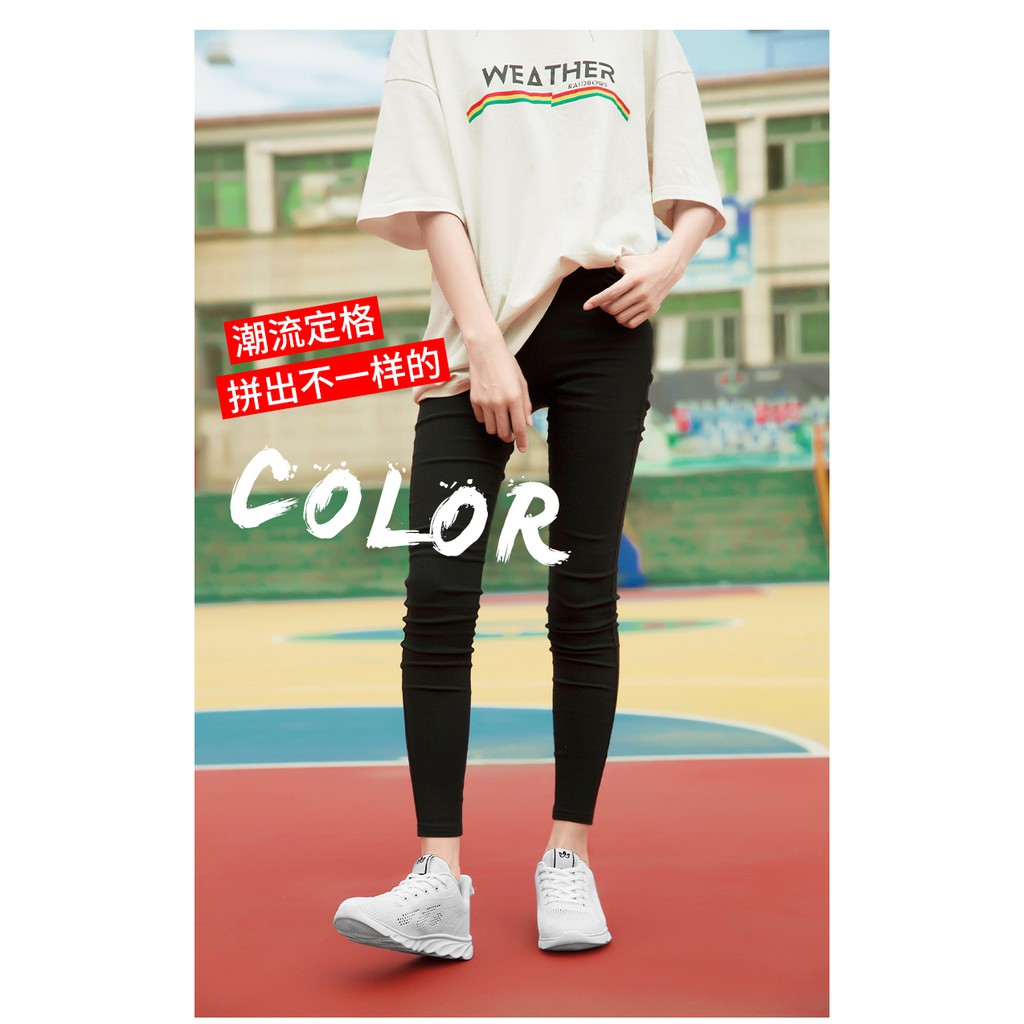 Summer net shoes women's all black sports shoes soft bottom non-slip ...