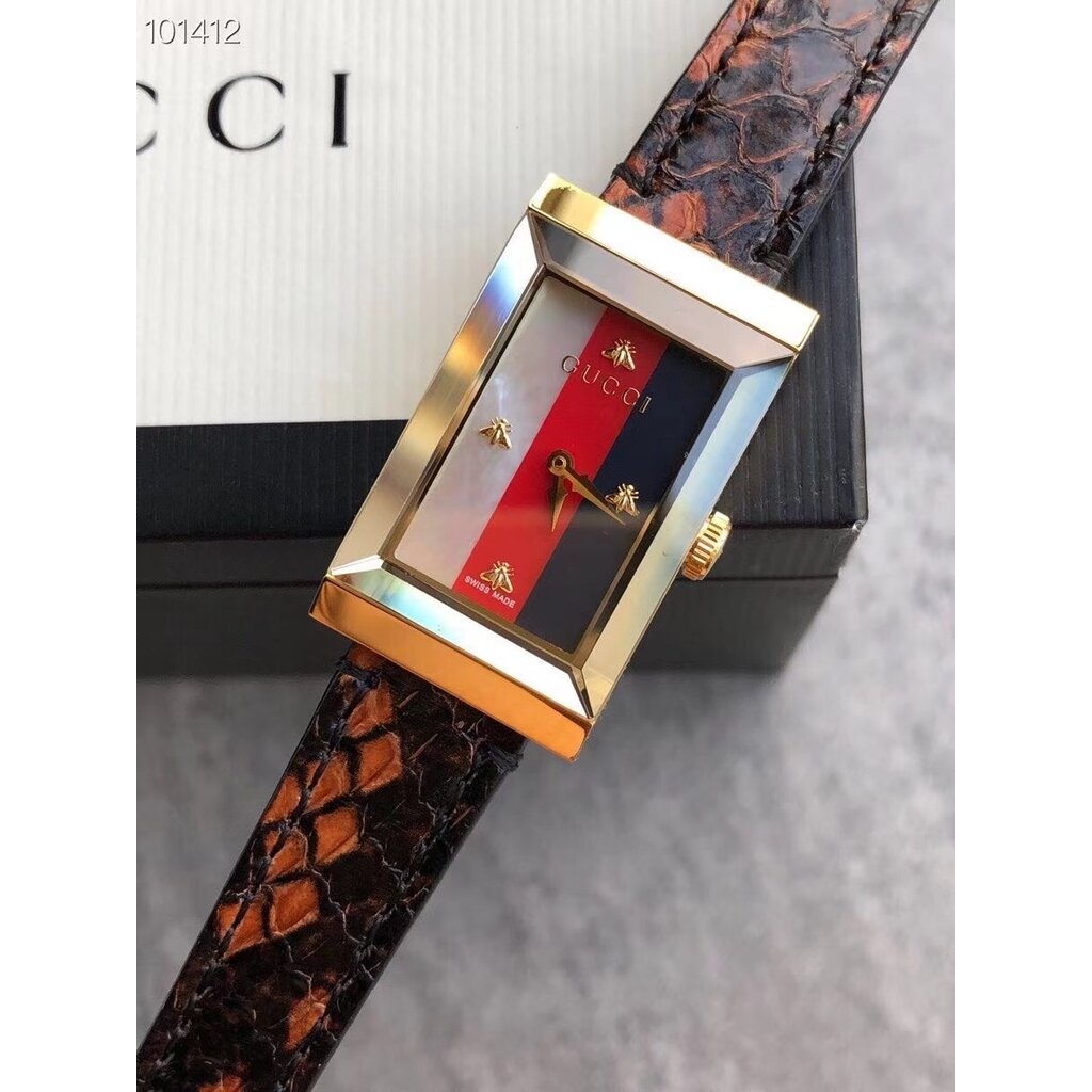 GUCCI G-TIMELESS ladies watch YA126585 สภาพดีมาก กล่อง ใบ ครบ - poupaee ...