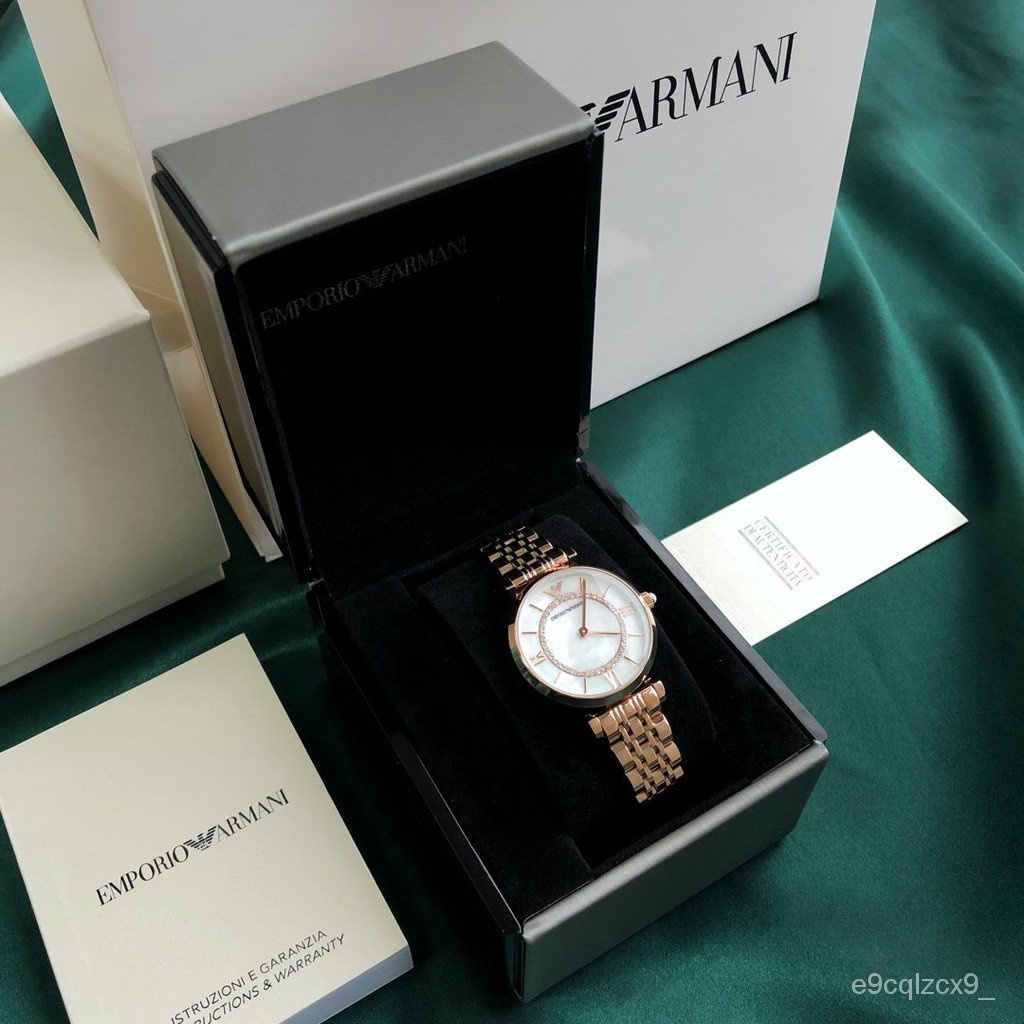 พร้อมสต็อก ！Emporio Armani นาฬิกาข้อมือผู้หญิง รุ่น AR1907 AR1908 ...