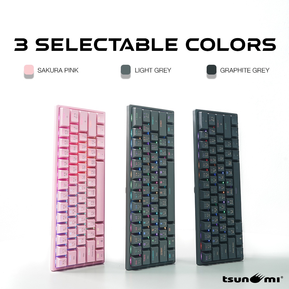 Tsunami Outemu MK-61 Max Mechanical Keyboard คีย์บอร์ด Compact ...